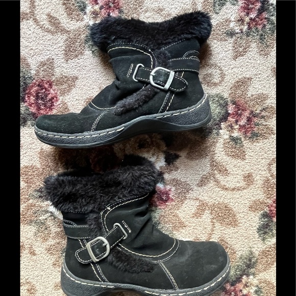 BareTraps | Shoes | Bare Traps Black Leather Suede Boots | Poshmark